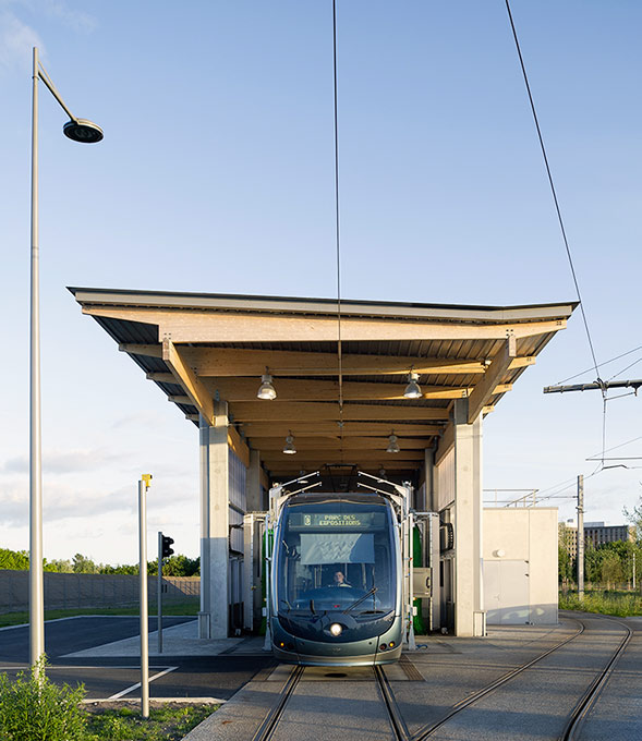 Centre de maintenance du Tramway La Jallère - L'Observatoire du CAUE de la Gironde